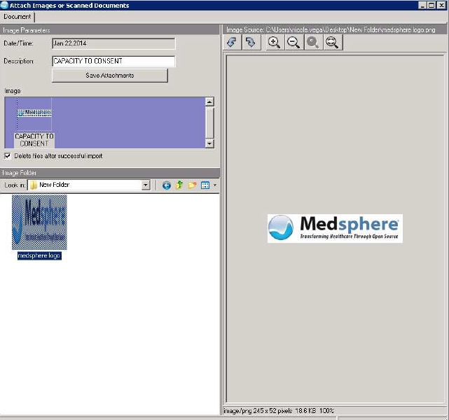 Attaching Scanned Images/Documents to a Note in CareVue | Medsphere Support